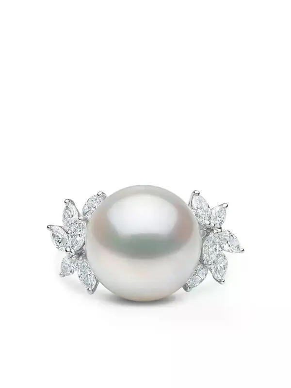 Yoko London South Sea Pearl And Diamond Flutter Ring
