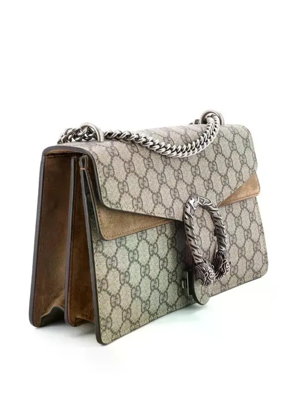 Gucci Dionysus Small Shoulder Bag Gg Coated Canvas - Brown
