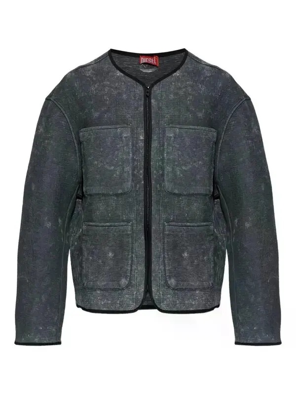 DIESEL® Zip-front Jacket With Pockets