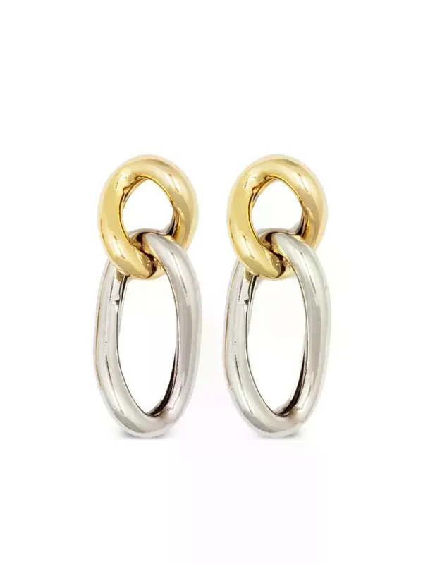 RASNA Love Knots Drop Earrings - Gold