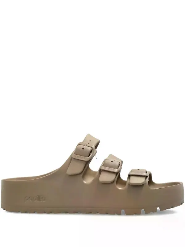 BIRKENSTOCK Florida Buckle Strap Sandals - Neutrals