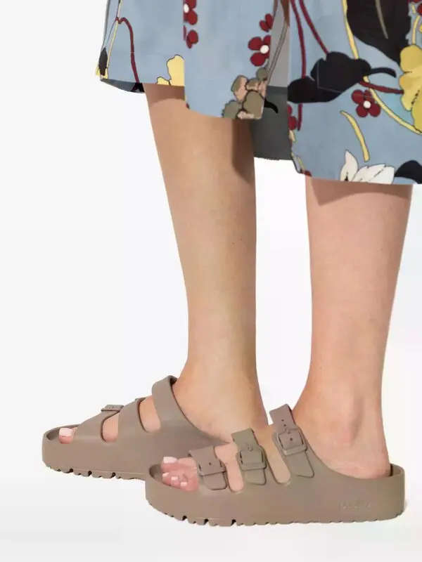 BIRKENSTOCK Florida Buckle Strap Sandals - Neutrals