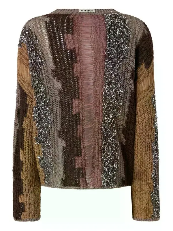 Pinko Sequin Striped Sweater
