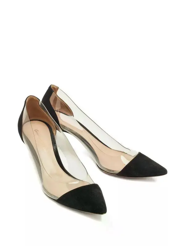 AHMED AMER Suede Pumps With Pvc Paneling