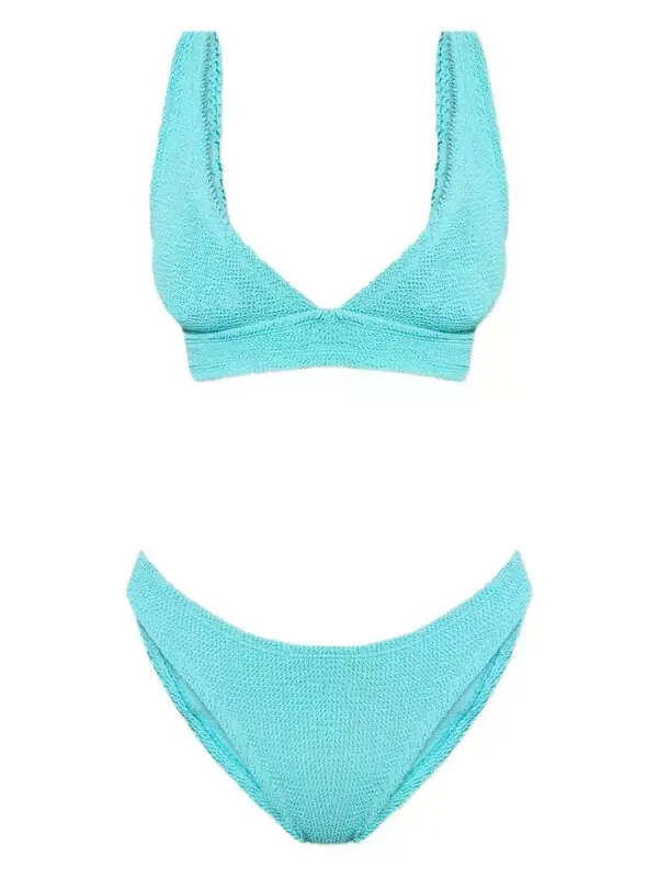 Hunza G Carla Crinkle Bikini - Blue