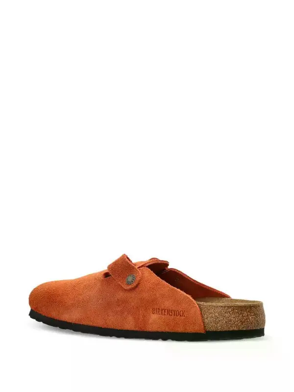 BIRKENSTOCK Boston Buckle Suede Clogs