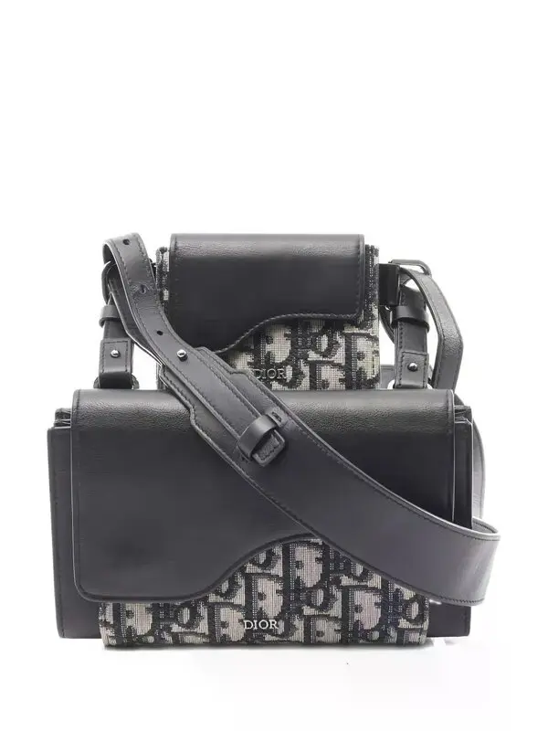 Dior Oblique Elite Shoulder Bag - Black