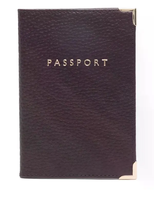 ASPINAL OF LONDON Pebble Passport Cover - Purple
