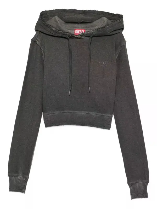 DIESEL® Hoodie With Rhinestone Embellishment