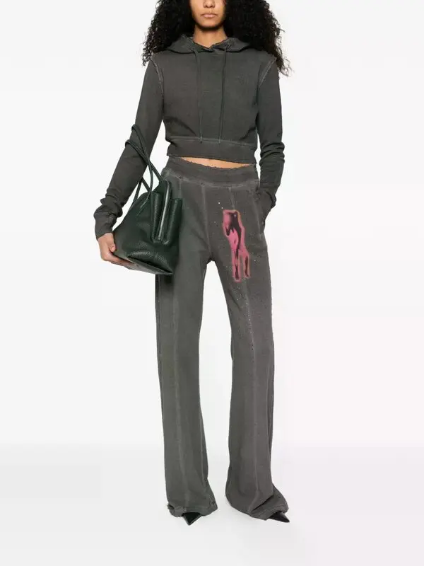 DIESEL® Hoodie With Rhinestone Embellishment