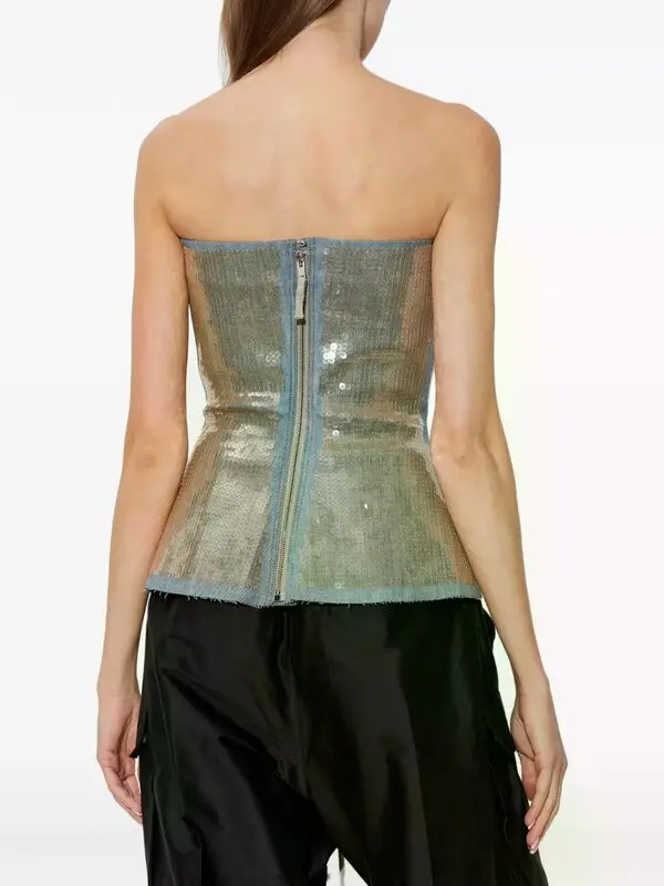 Rick Owens Sequin Panelled Top