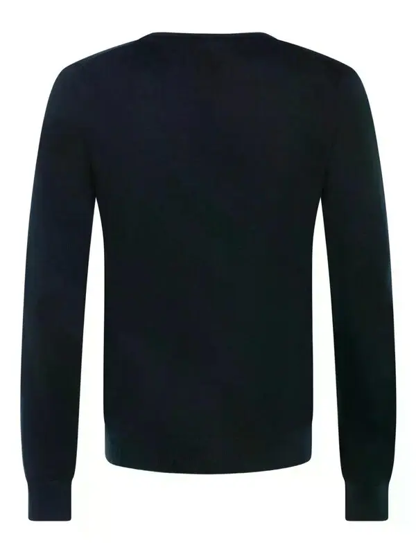 FRANZESE COLLECTION Ribbed Crew-neck Sweater - Blue