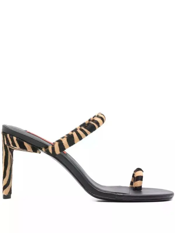 SIMONMILLER Zebra-pattern Heeled Sandals