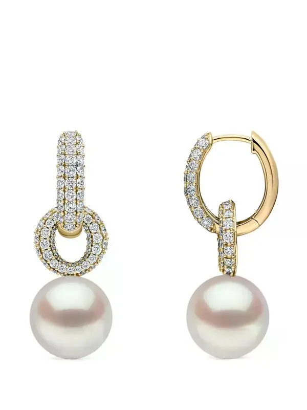 Yoko London Diamond And Pearl Earrings