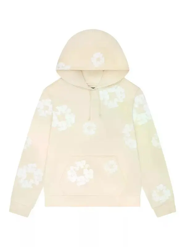 DENIM TEARS Cotton Wreath Long-sleeve Hoodie - Neutrals