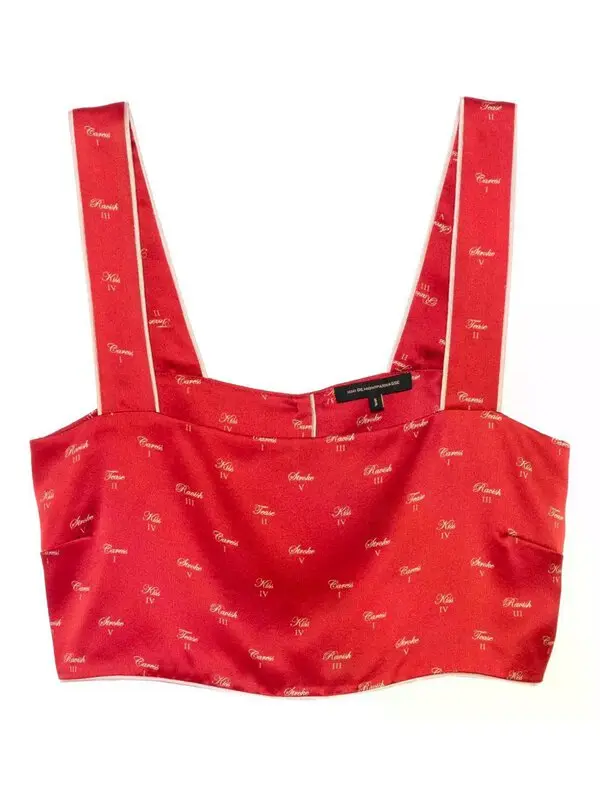 Kiki De Montparnasse Printed Pyjama Top - Red