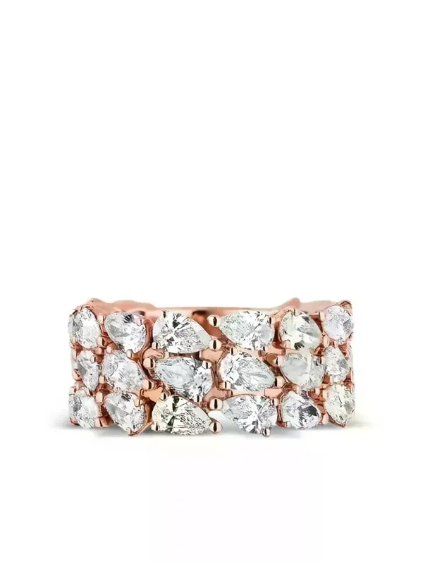 JEWELS AFICIONADO 18k Rose Gold Diamond Ring - Pink