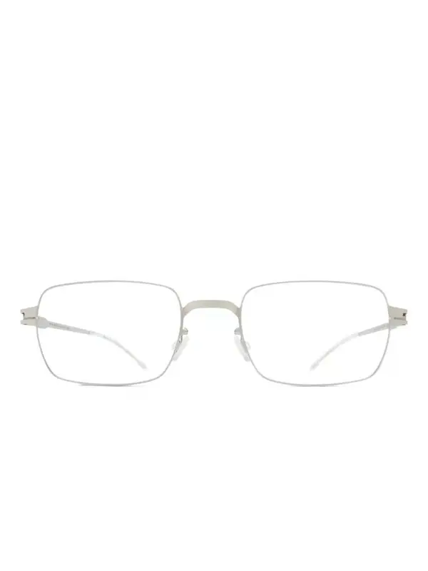 Mykita Asger Rectangle-frame Glasses - Silver
