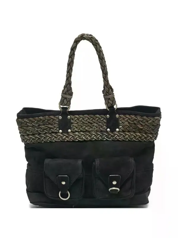 Loewe Braided Suede Tote Bag
