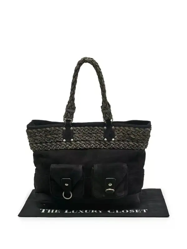 Loewe Braided Suede Tote Bag