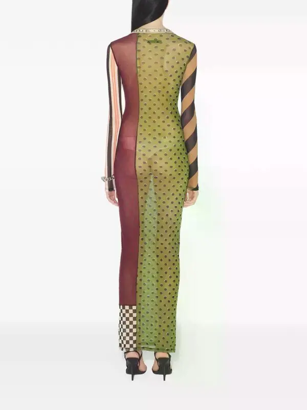 JEAN PAUL GAULTIER Printed Maxi Dress - Green