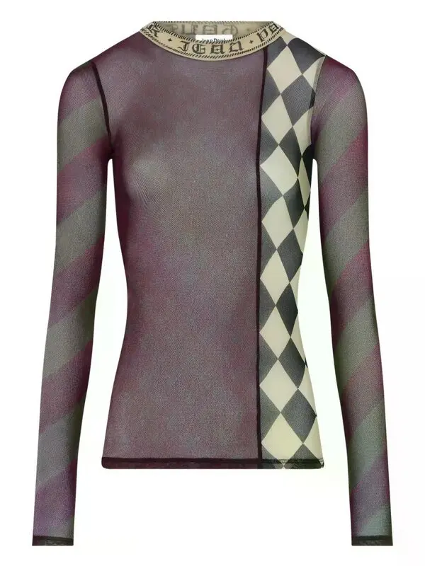 Jean Paul Gaultier Patchwork Long-sleeved Top