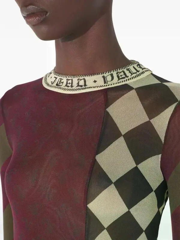 Jean Paul Gaultier Patchwork Long-sleeved Top