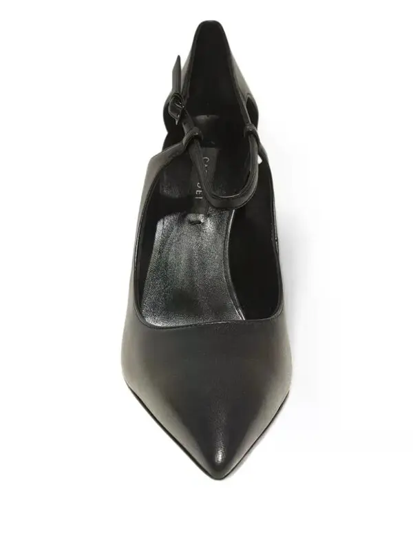 Casadei 100mm Samurai Julia T-strap Stiletto Pumps - Black
