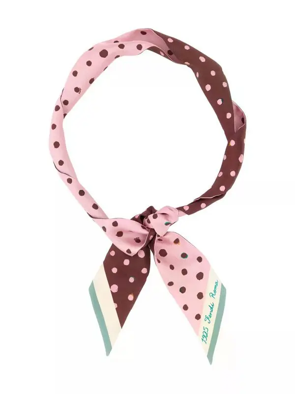Fendi Printed Scarf - Pink