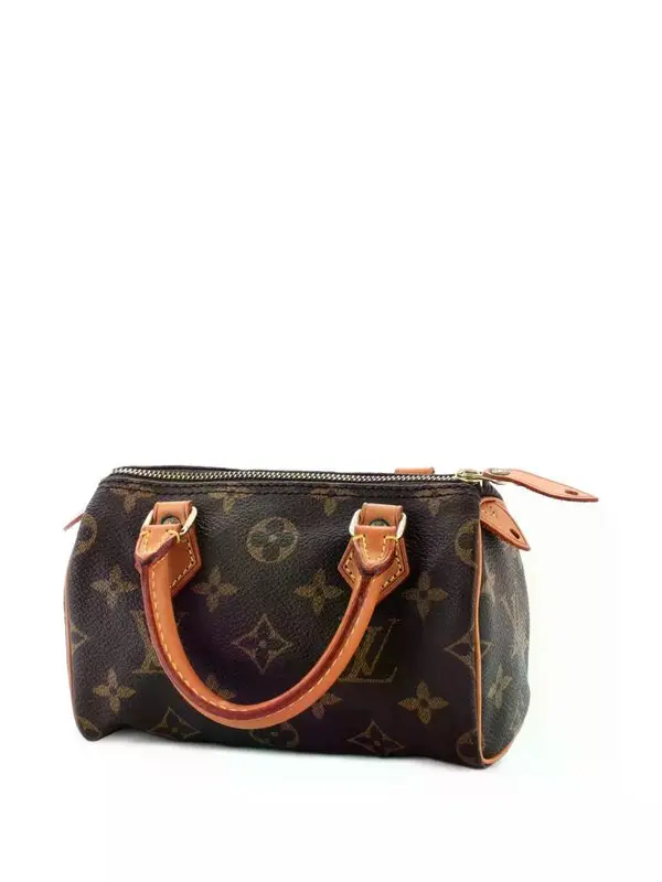 LOUIS VUITTON Speedy Mini Hl Handbag Monogram Canvas Satchel