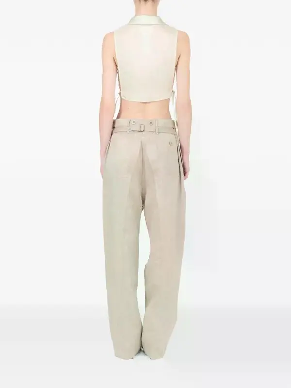 MAISON MARGIELA Sleeveless Polo-collar Top
