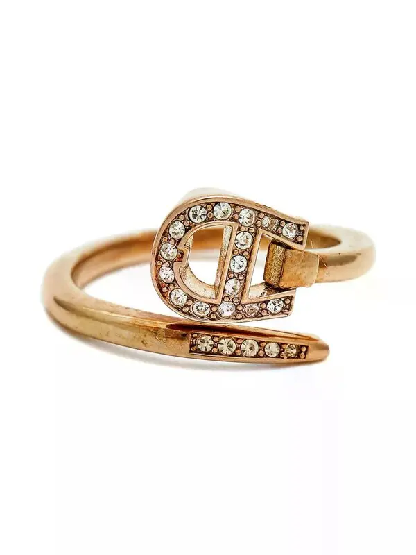 AIGNER Vintage Crystal-embellished Ring - Gold
