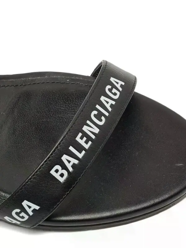 Balenciaga Logo-print Ankle-strap Sandals