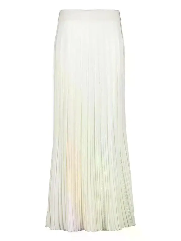 Balmain Pleated Knitted Maxi Skirt