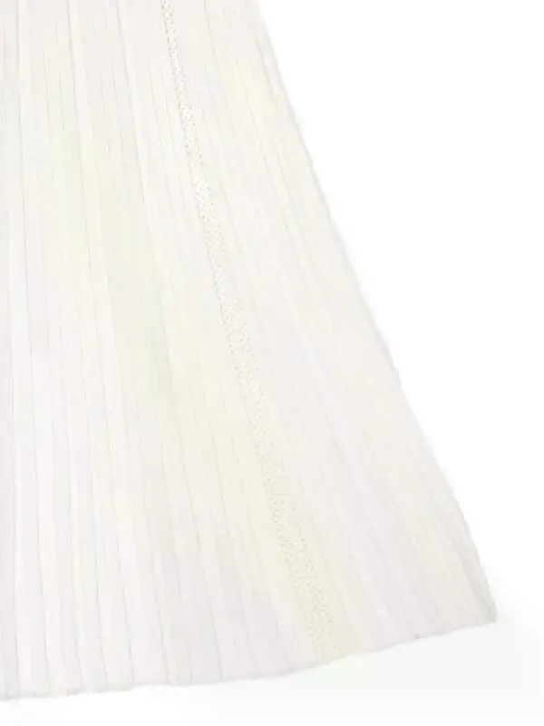 Balmain Pleated Knitted Maxi Skirt