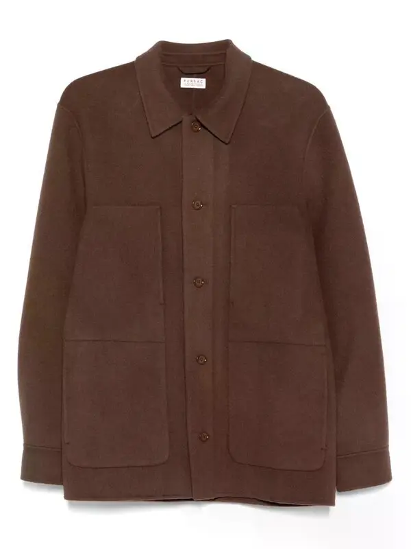 FURSAC Button Detailed Wool Coat