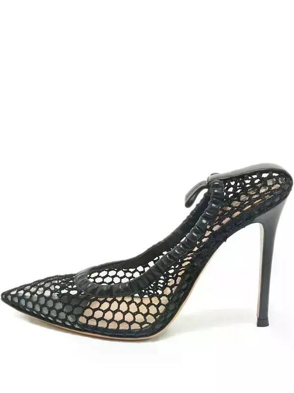 GIANVITO ROSSI Alisia Mesh Pointed-toe Pumps