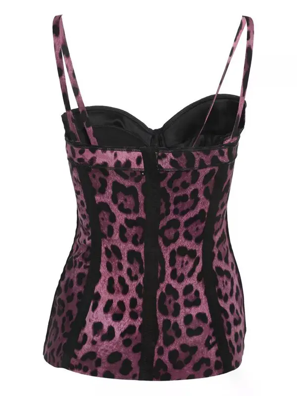Dolce & Gabbana Bustier-style Printed Top