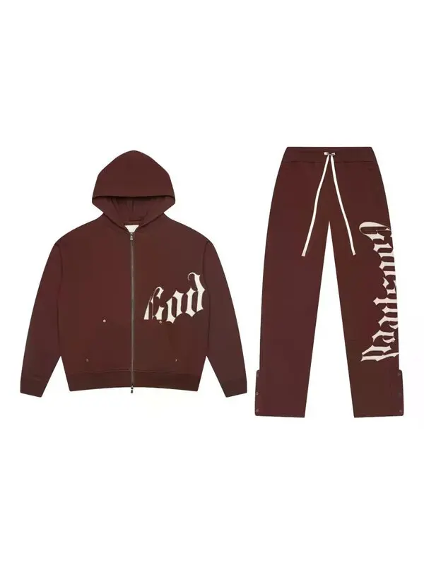 GODSPEED Logo-print Tracksuit - Brown
