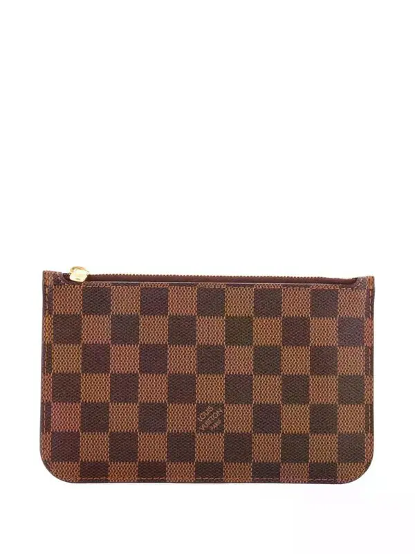 LOUIS VUITTON Neverfull Pochette Damier Small Pouch