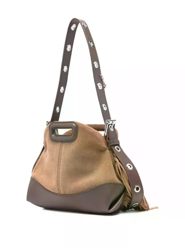 Maje Mini Shoulder Bag With Fringe Detail