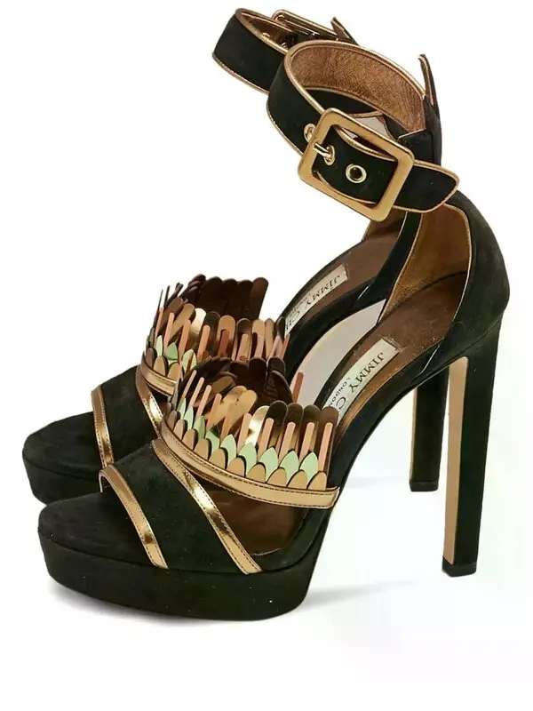 JIMMY CHOO Kathleen Ankle-strap Sandals - Black