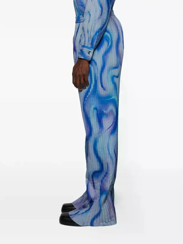 CASELLA MEYER Pleated All-over Print Trousers
