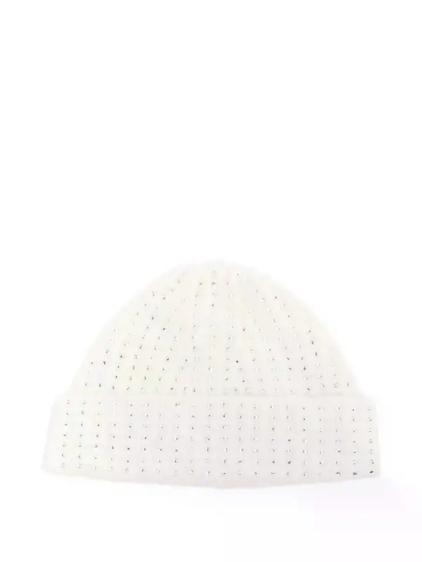 Maje Embellished Beanie - Neutrals