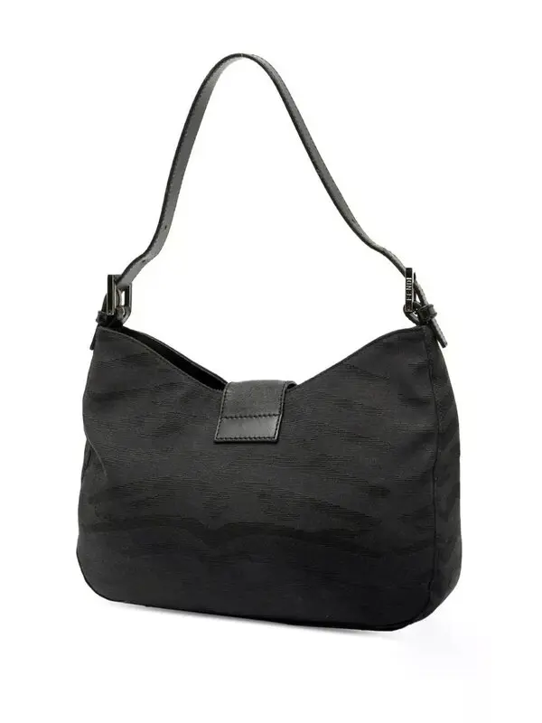 Fendi Ff Zebra Print Canvas Shoulder Bag