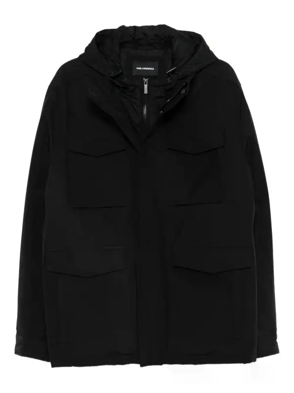 Karl Lagerfeld Flap-pocket Hooded Jacket