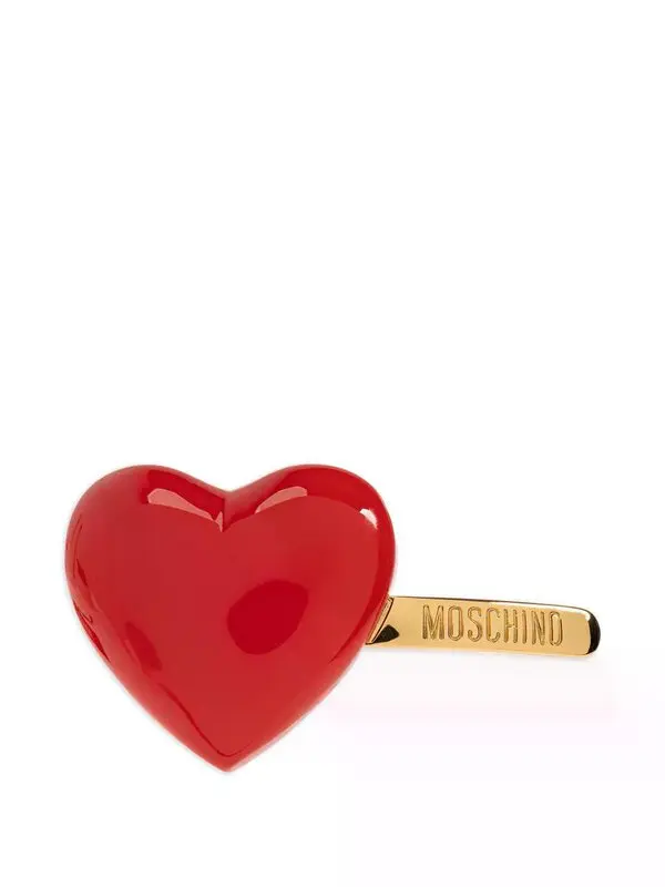 Moschino Heart Hair Clip - Gold