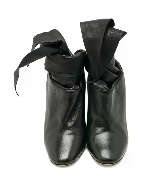Dior Leather Ankle-tie Boots