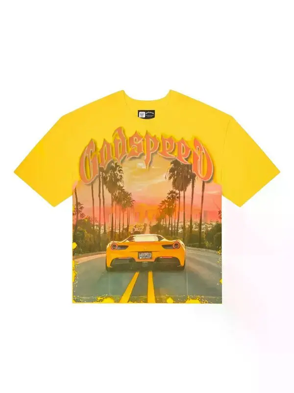 GODSPEED Sunset Blvd T-shirt - Yellow
