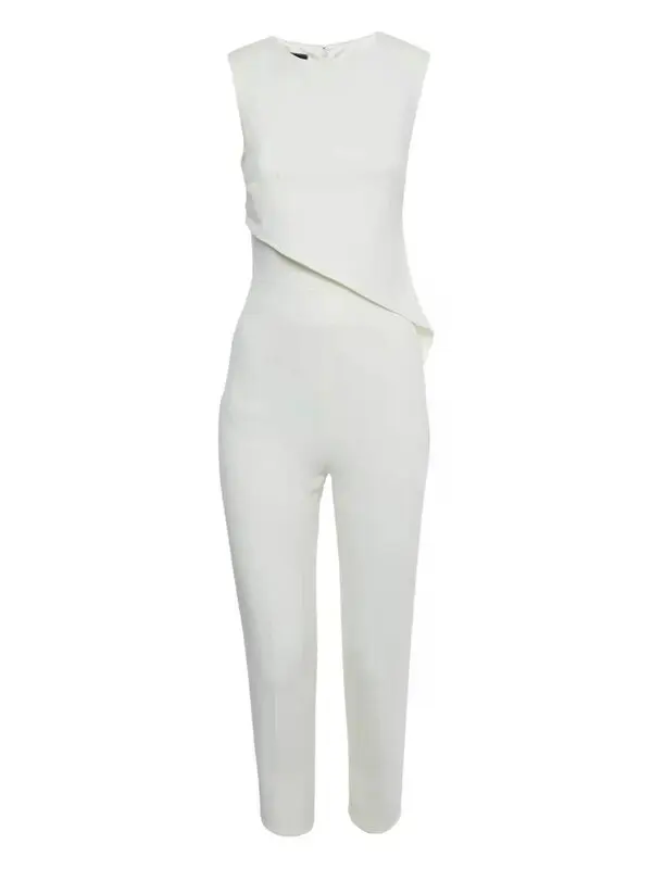 Elisabetta Franchi Asymmetric Jumpsuit - White